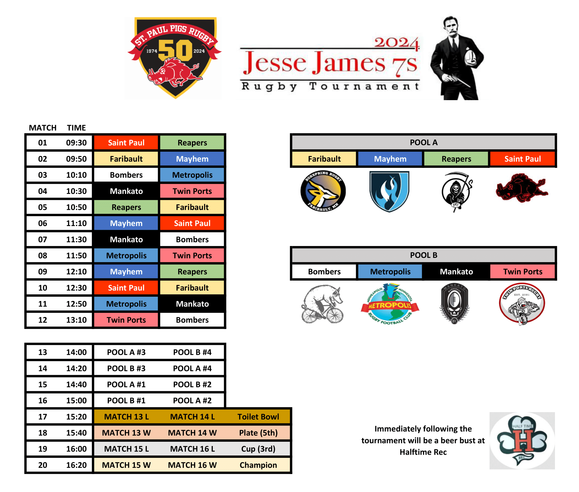 Events – Saint Paul Jazz Pigs Rugby Club